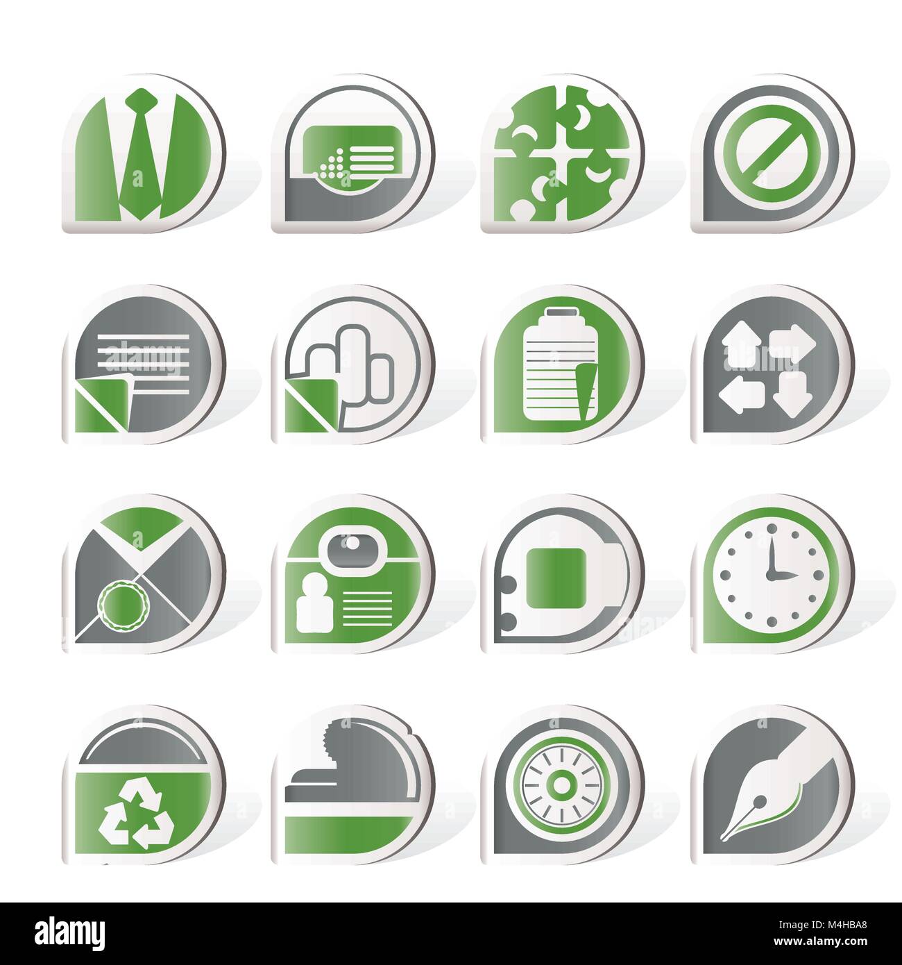 Simple Business and Office Icons - vector icon set Stock Vector Image ...