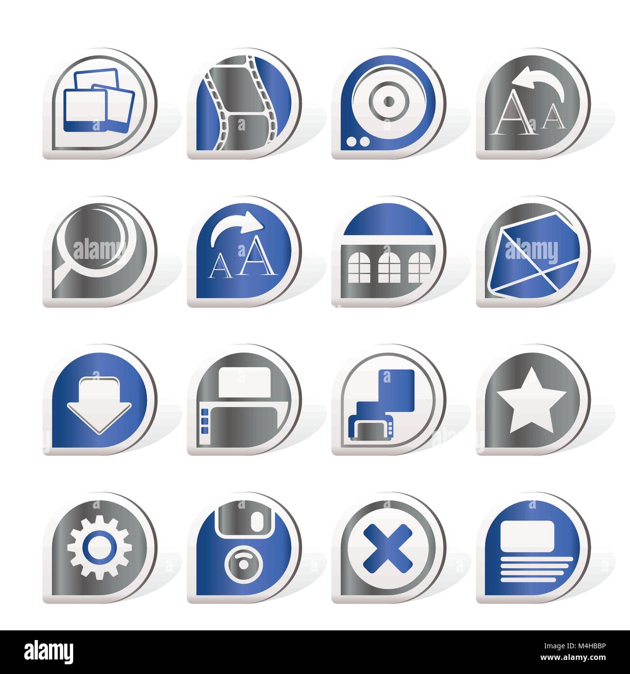 Internet and Website Icons - Vector Icon Set Stock Vector Image & Art ...