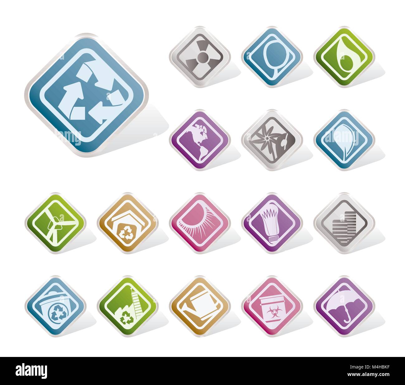 Ecology and nature icons - vector icon set Stock Vector Image & Art - Alamy