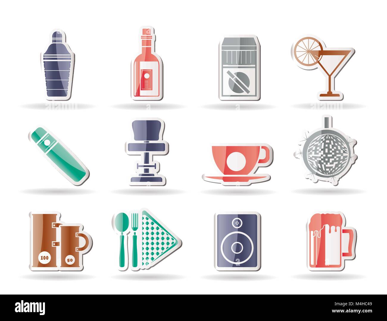 Restaurant club site Stock Vector Images - Alamy