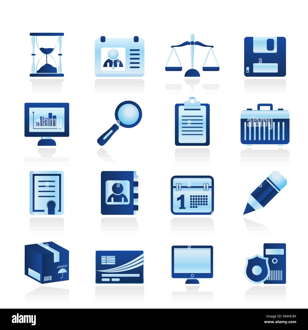 Business and office Icons -vector icon set Stock Vector Image & Art - Alamy