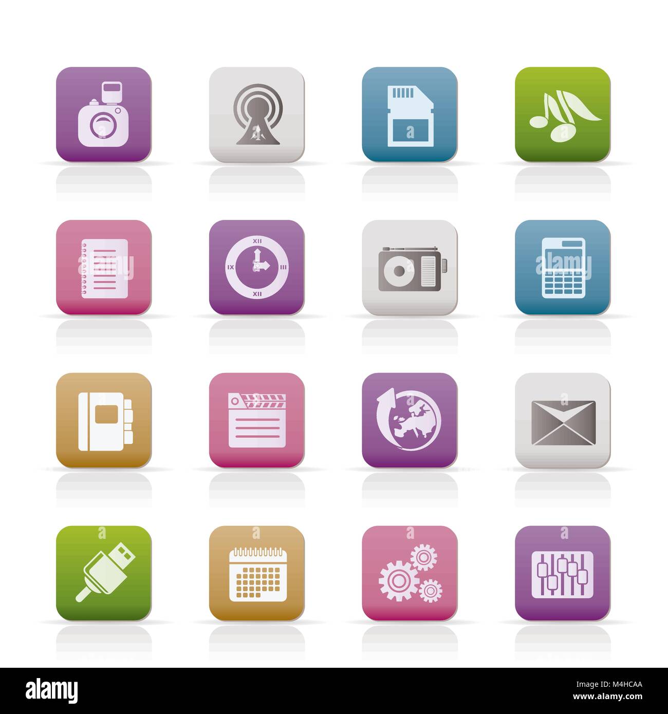 Phone Performance, Business and Office Icons - Vector Icon Set Stock ...