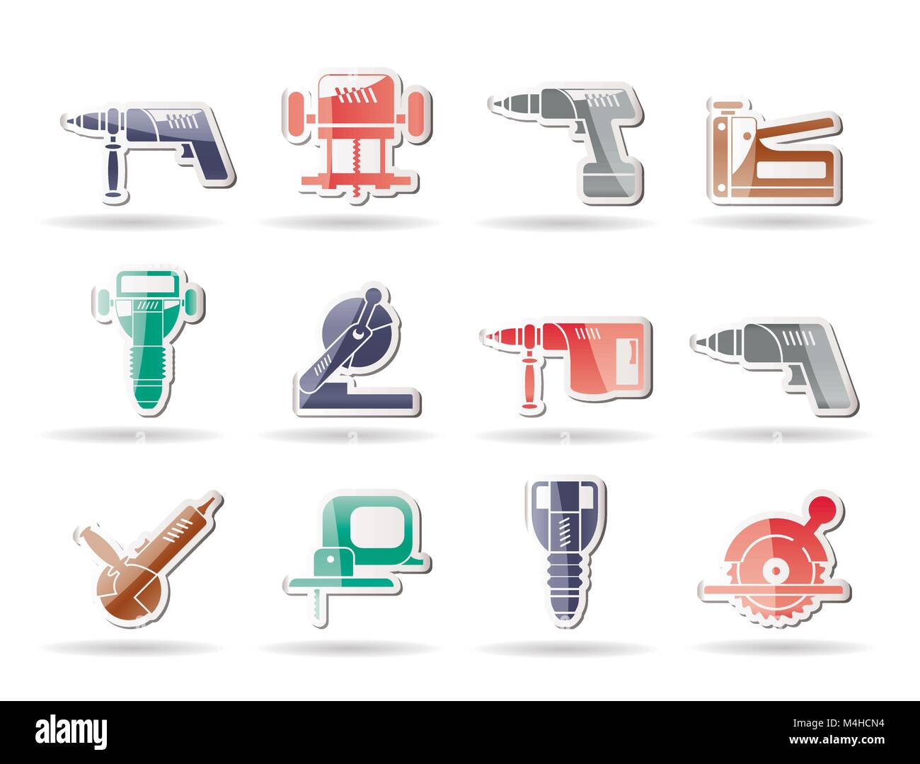 Building and Construction Tools icons - Vector Icon Set Stock Vector ...