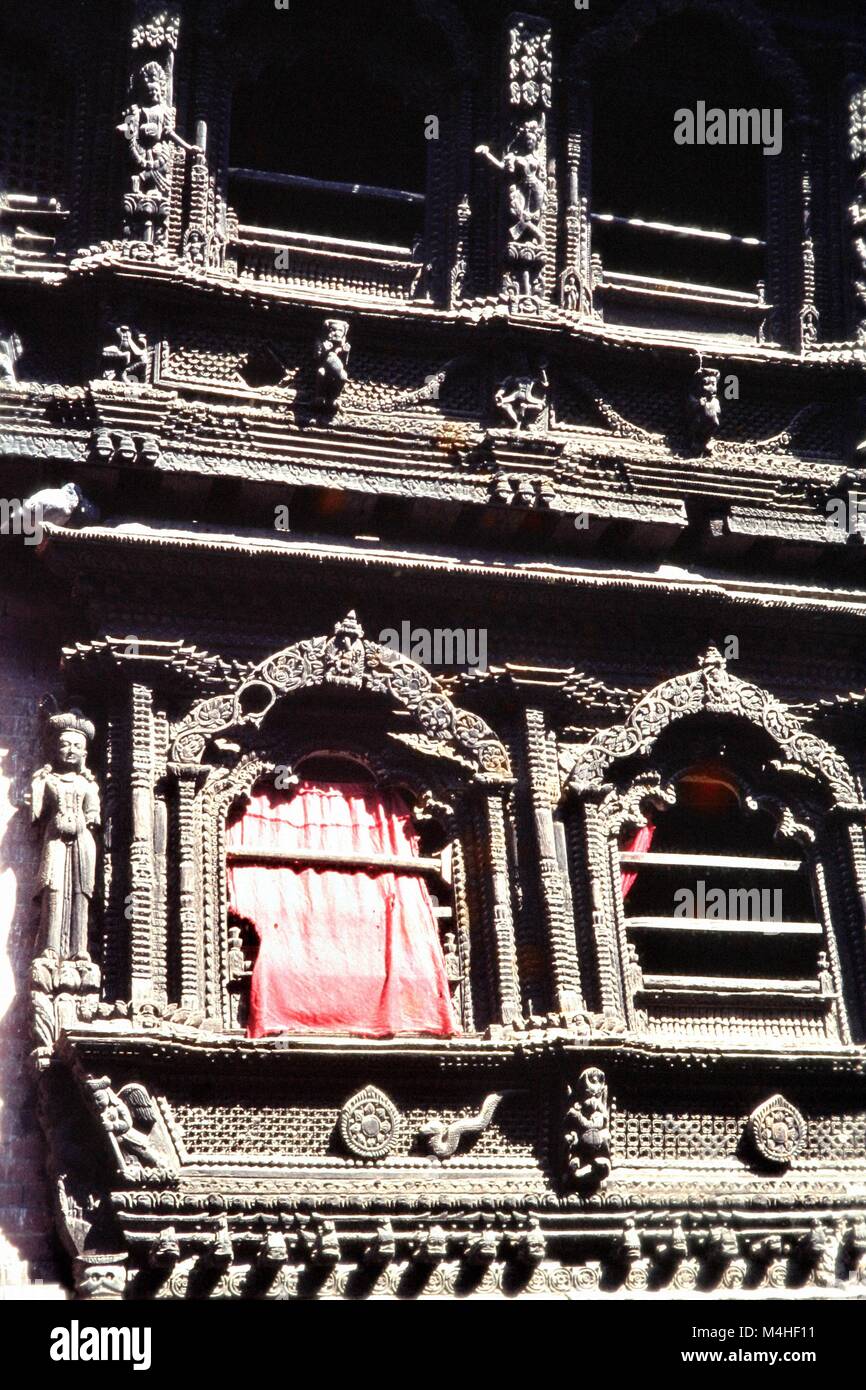 Durbar square kathmandu carved windows hi-res stock photography and ...