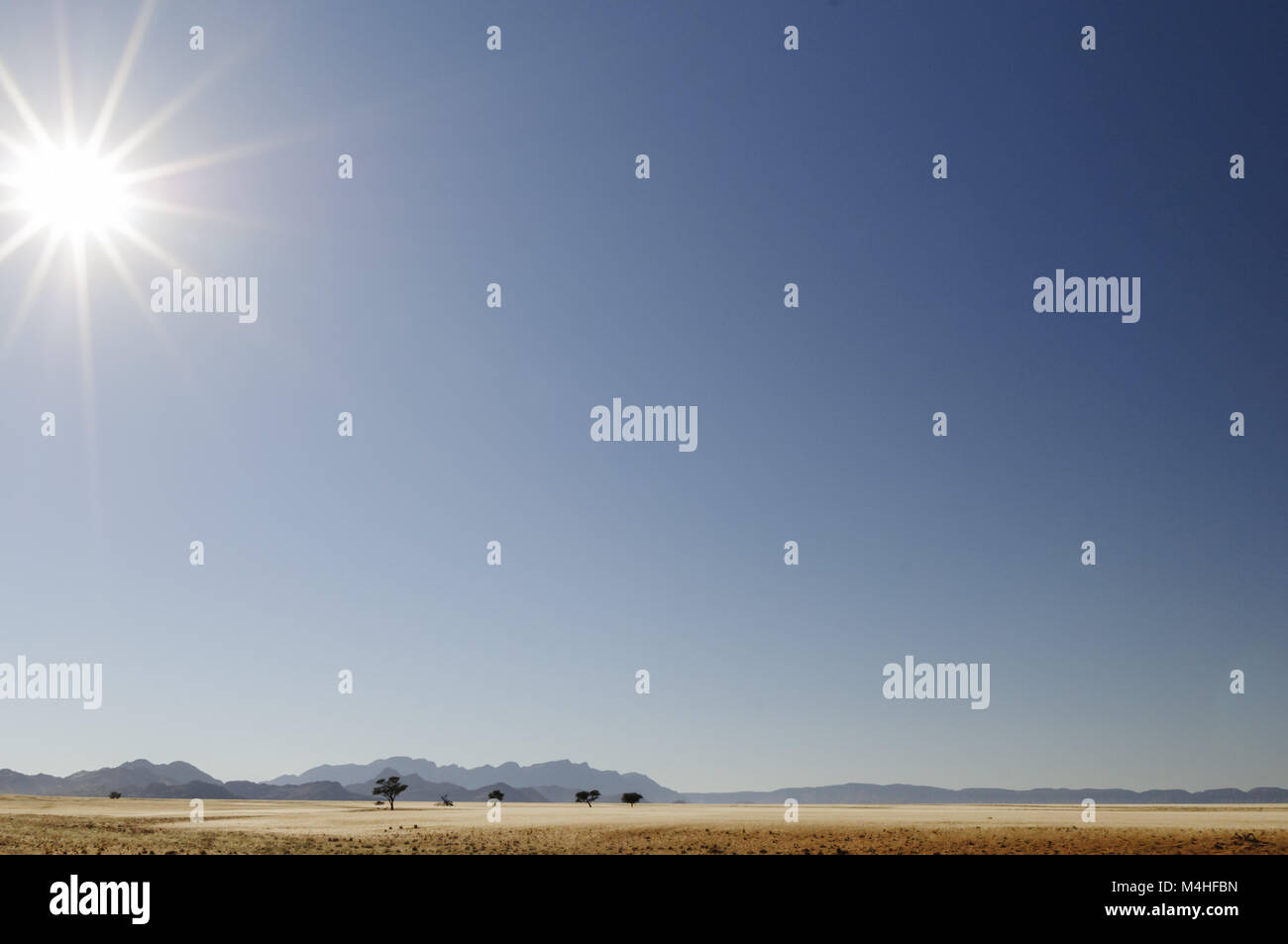 Landscape with sun Stock Photo - Alamy
