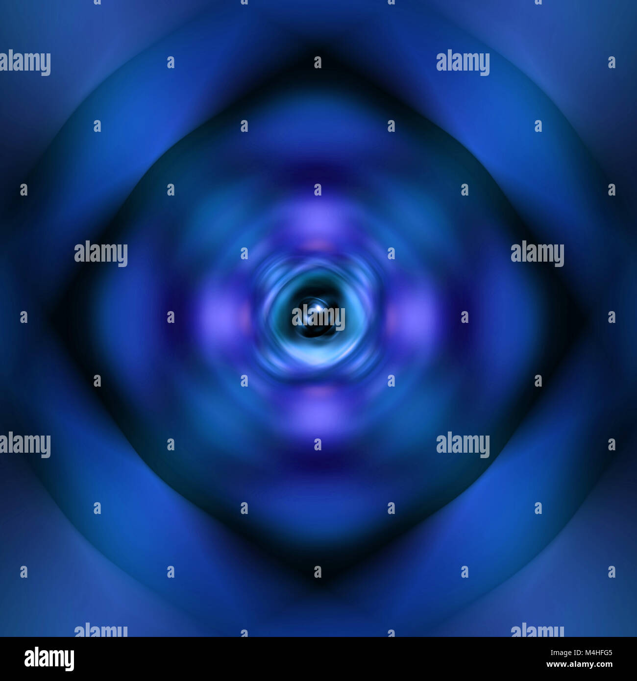 Blue spinning atom background Stock Photo - Alamy