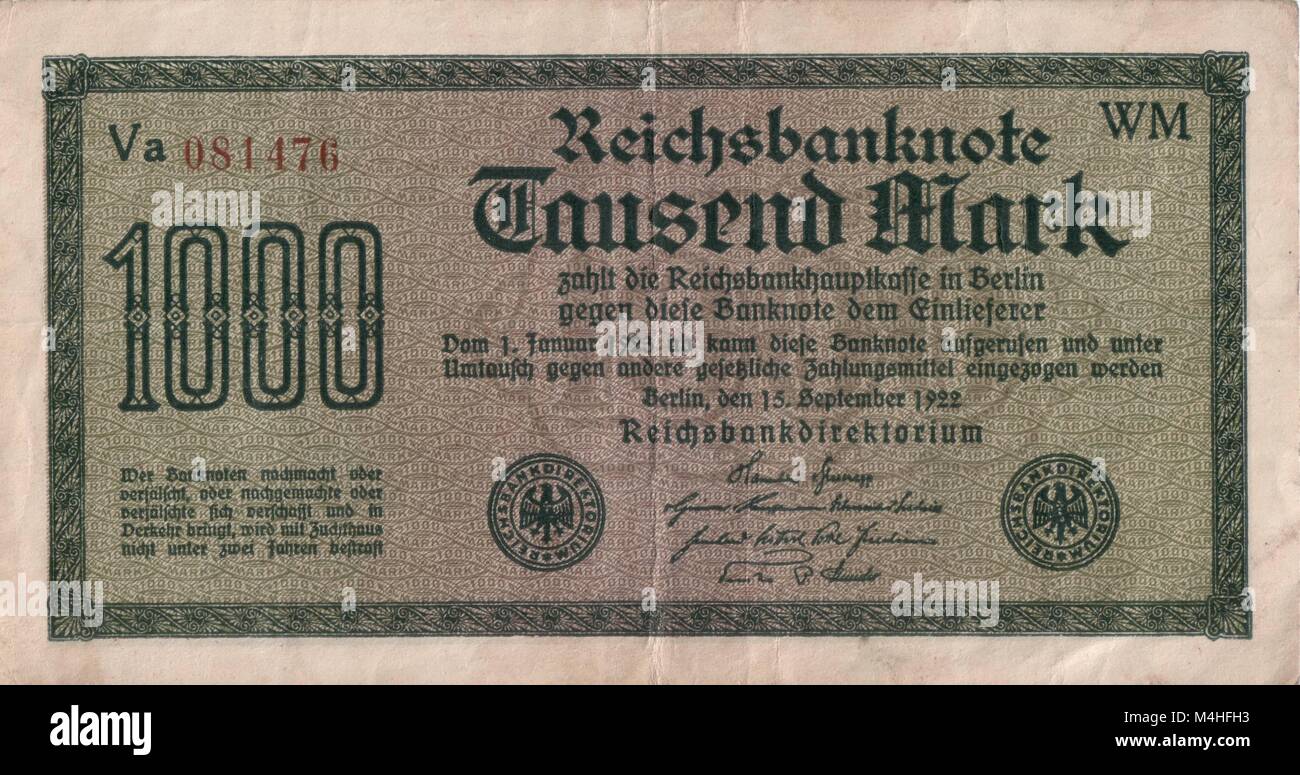 Reichsbanknote hi-res stock photography and images - Alamy