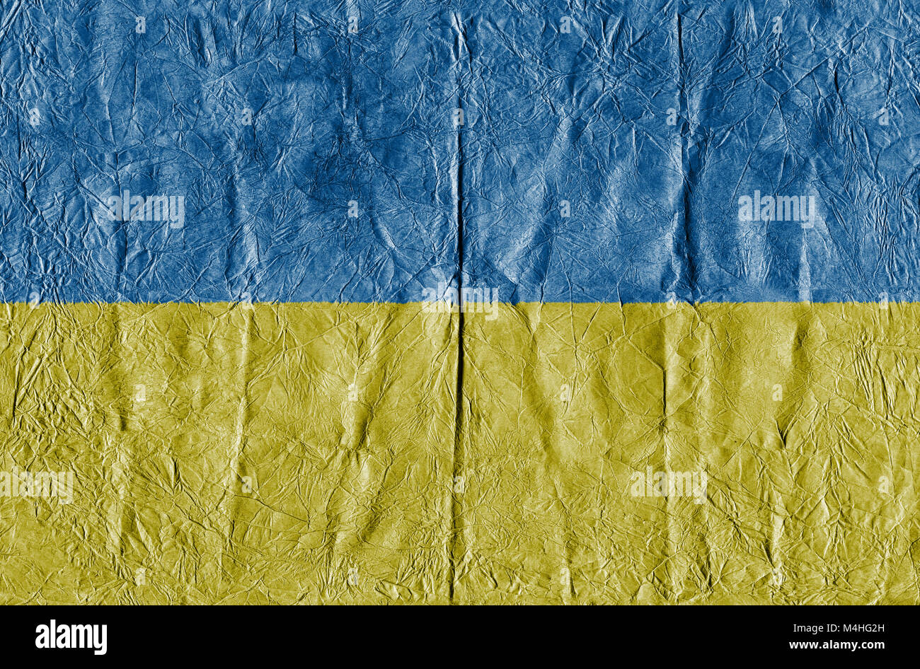 Ukraine flag on a paper in close-up Stock Photo - Alamy