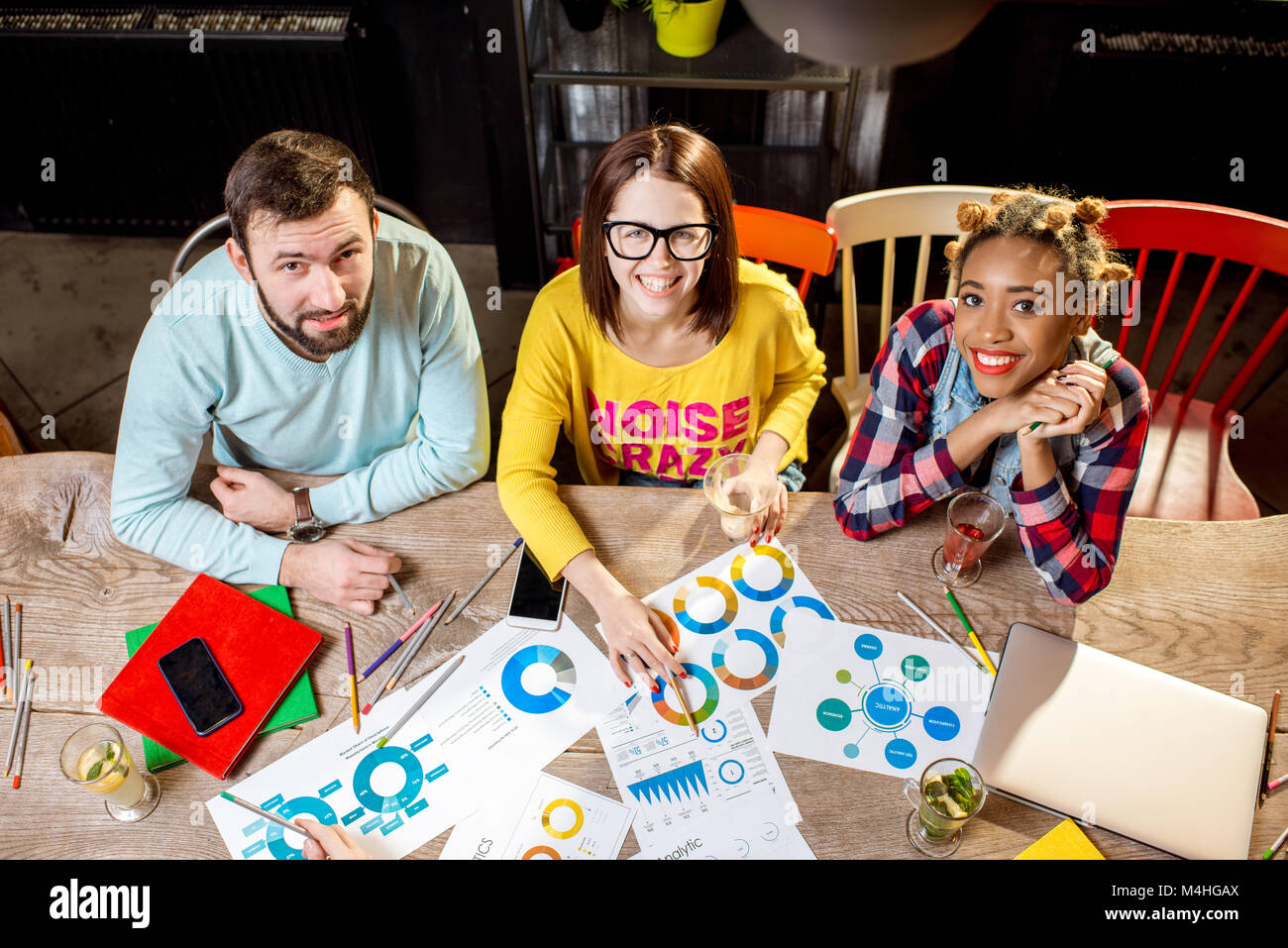 Aerial view of living room hi-res stock photography and images - Alamy