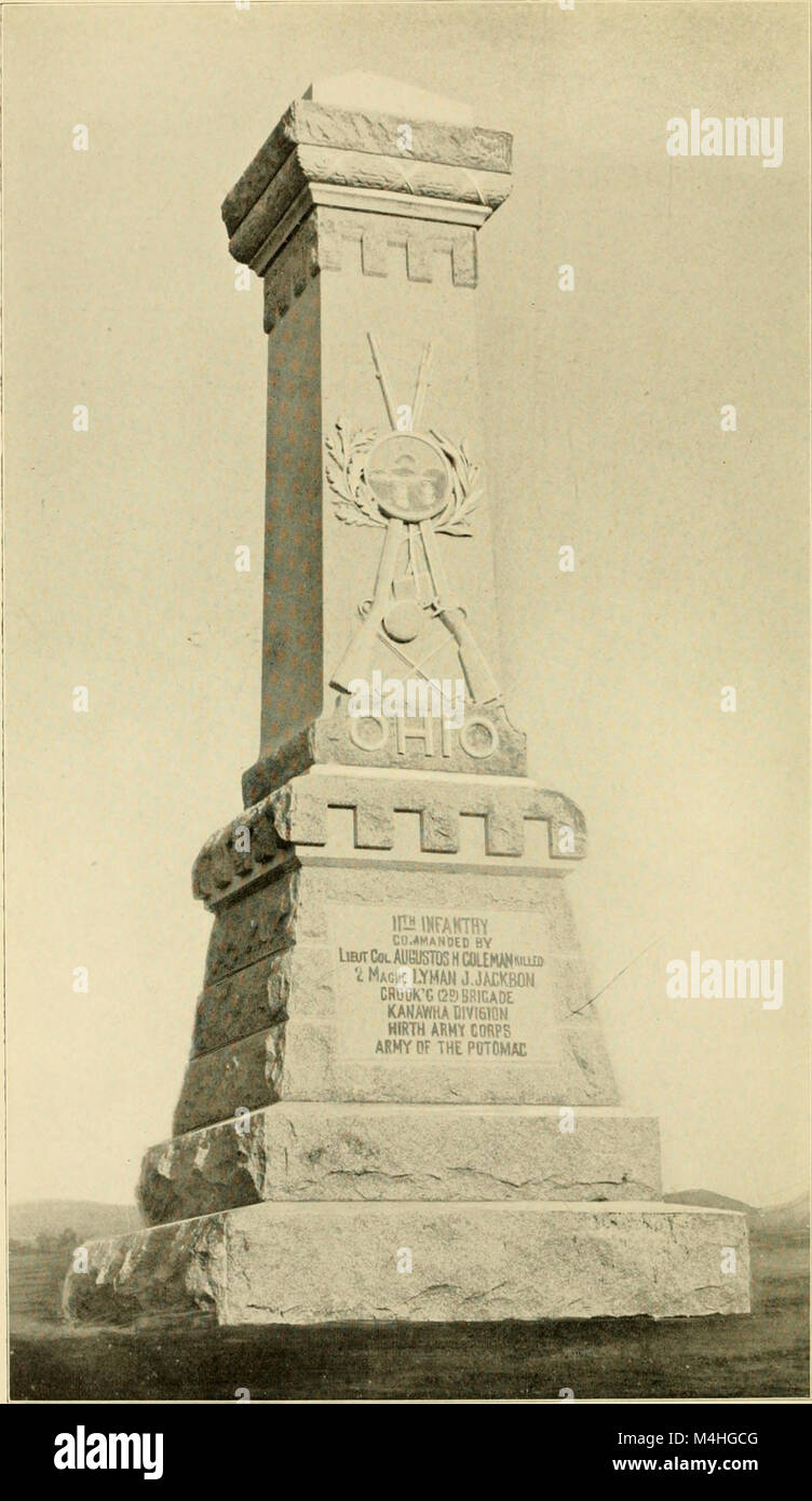 This 1904 report presents findings from the Ohio Antietam Battlefield ...