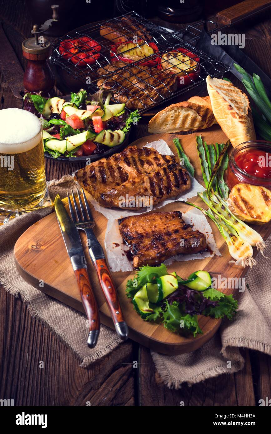 grilling fiesta Stock Photo - Alamy