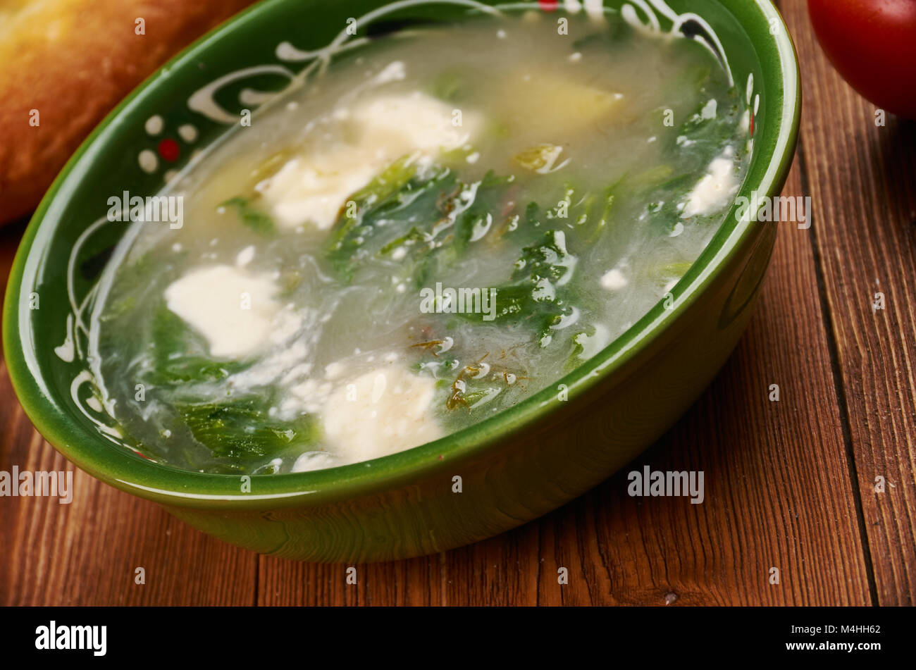 Tajik cuisine,oshi siyolaf, spicy and sour greens soup, Traditional ...