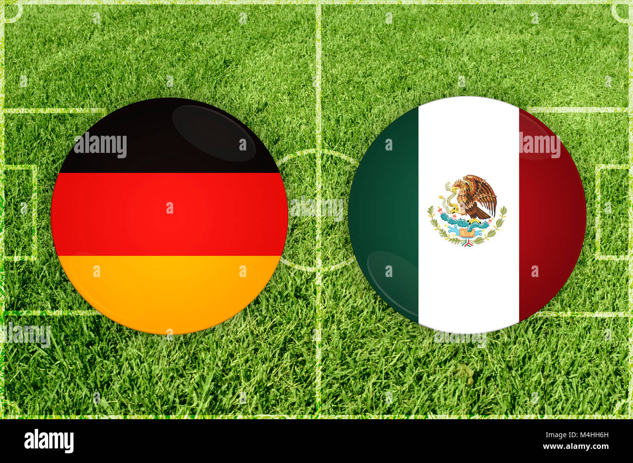 Germany vs Mexico football match Stock Photo - Alamy