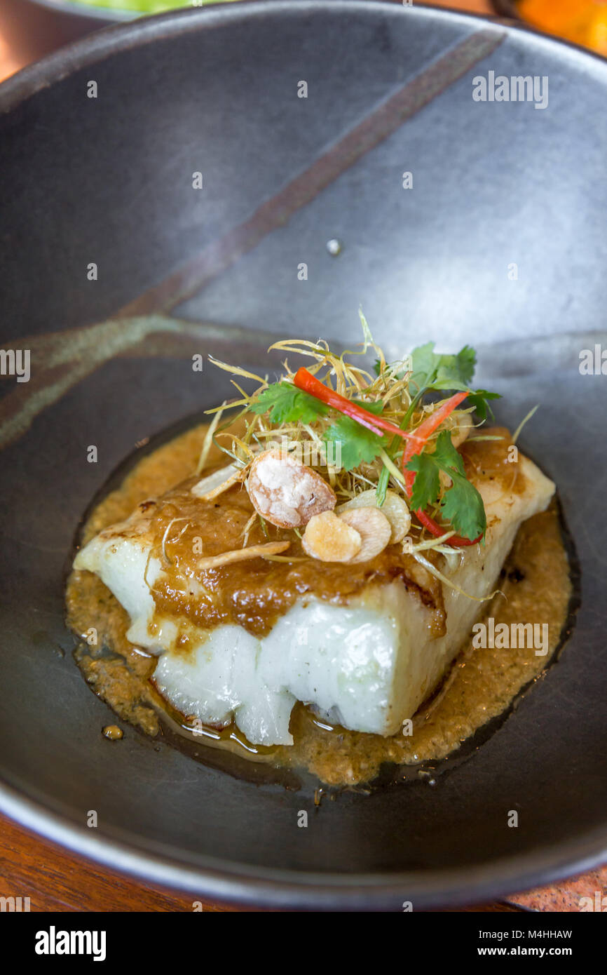 grilled snow fish Stock Photo - Alamy