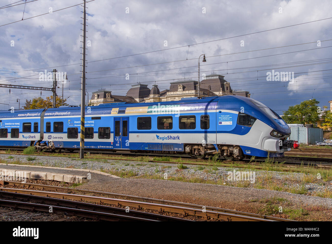 Modern regional train in the Czech Republic Stock Photo - Alamy