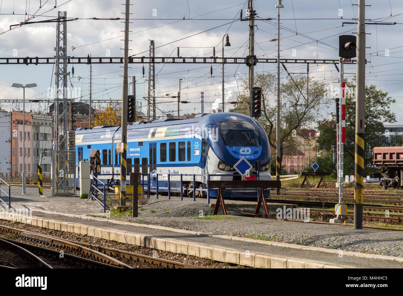 Modern regional train in the Czech Republic Stock Photo - Alamy