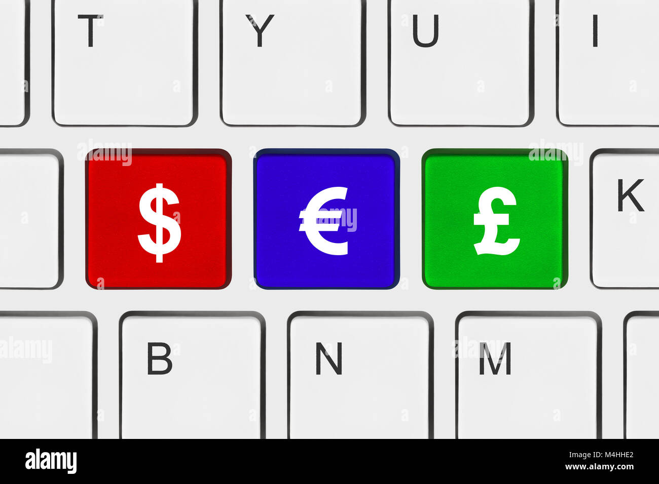 Computer keyboard with money keys Stock Photo - Alamy