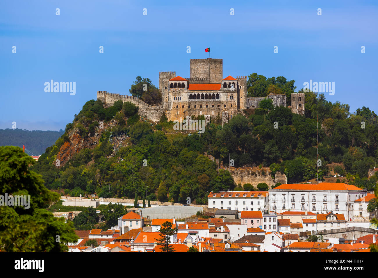 Castle in Leiria - Portugal Stock Photo - Alamy