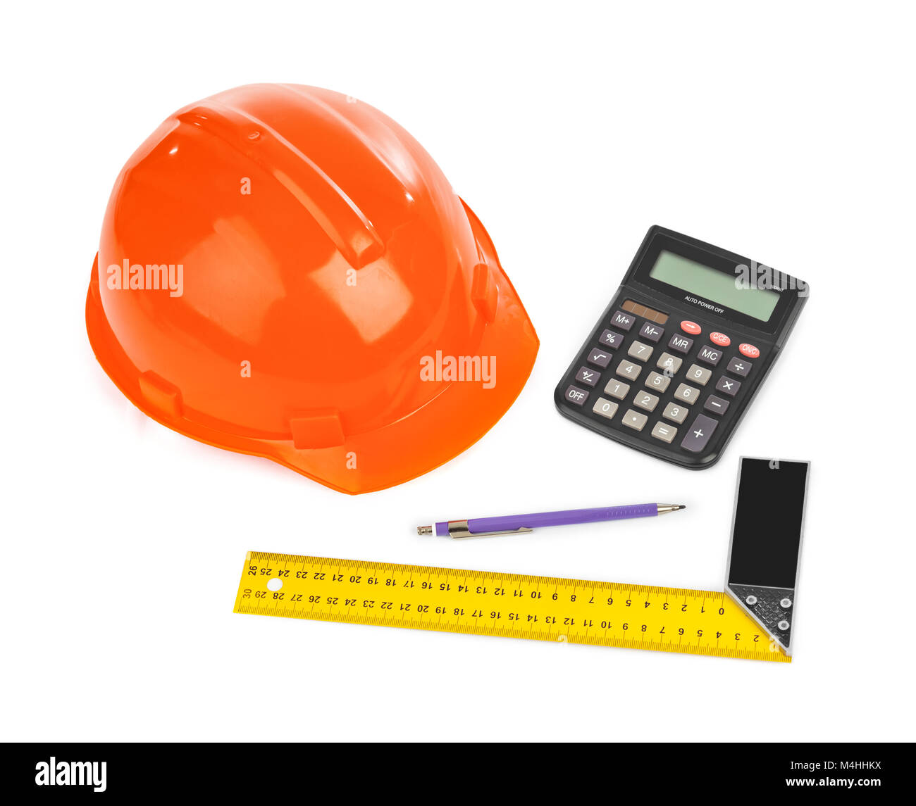 Calculator and tools Stock Photo - Alamy