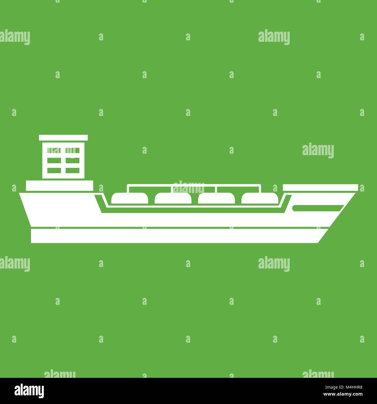 Oil tanker ship icon green Stock Vector Image & Art - Alamy