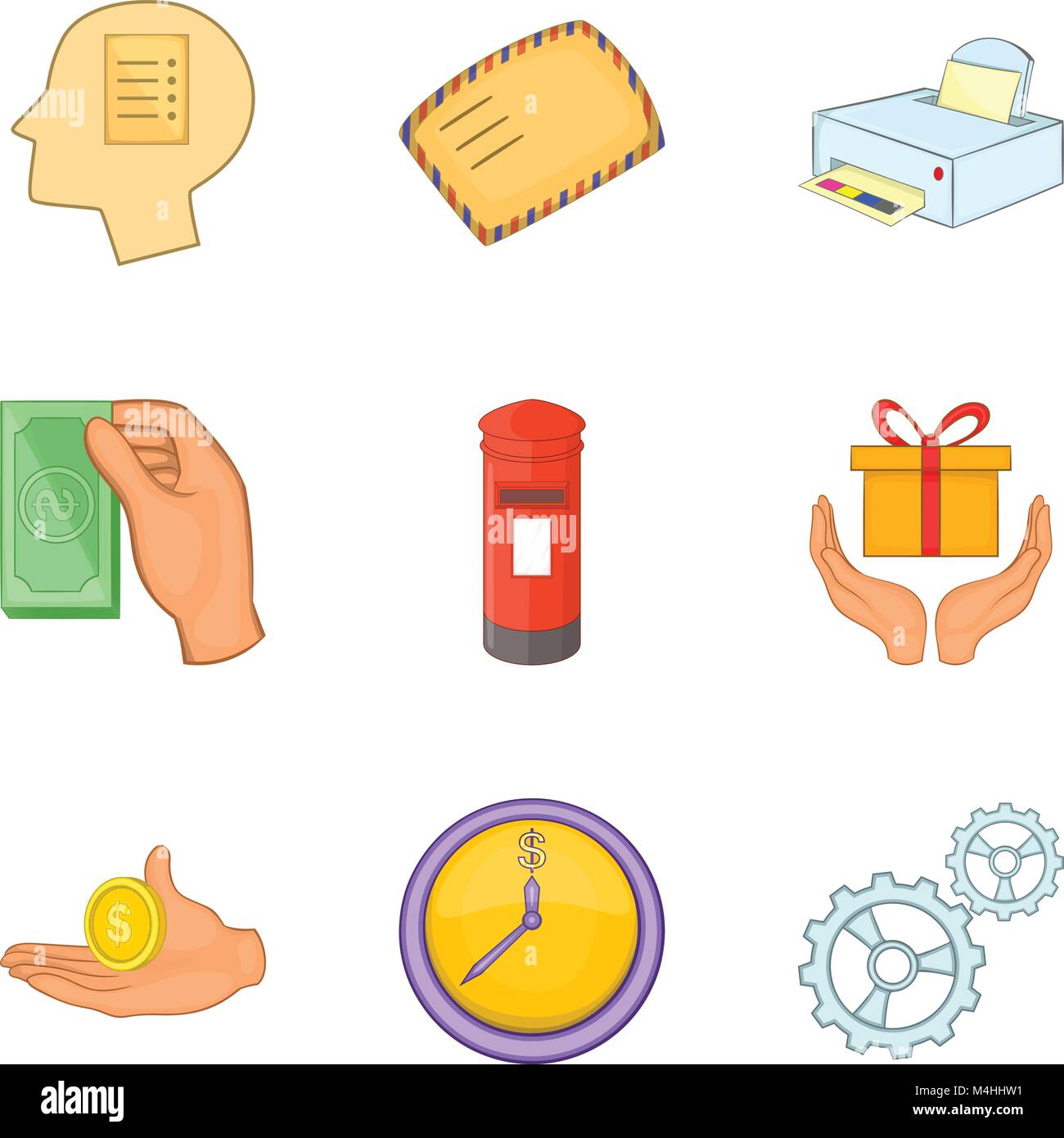 Direct mailing icons set, cartoon style Stock Vector Image & Art - Alamy