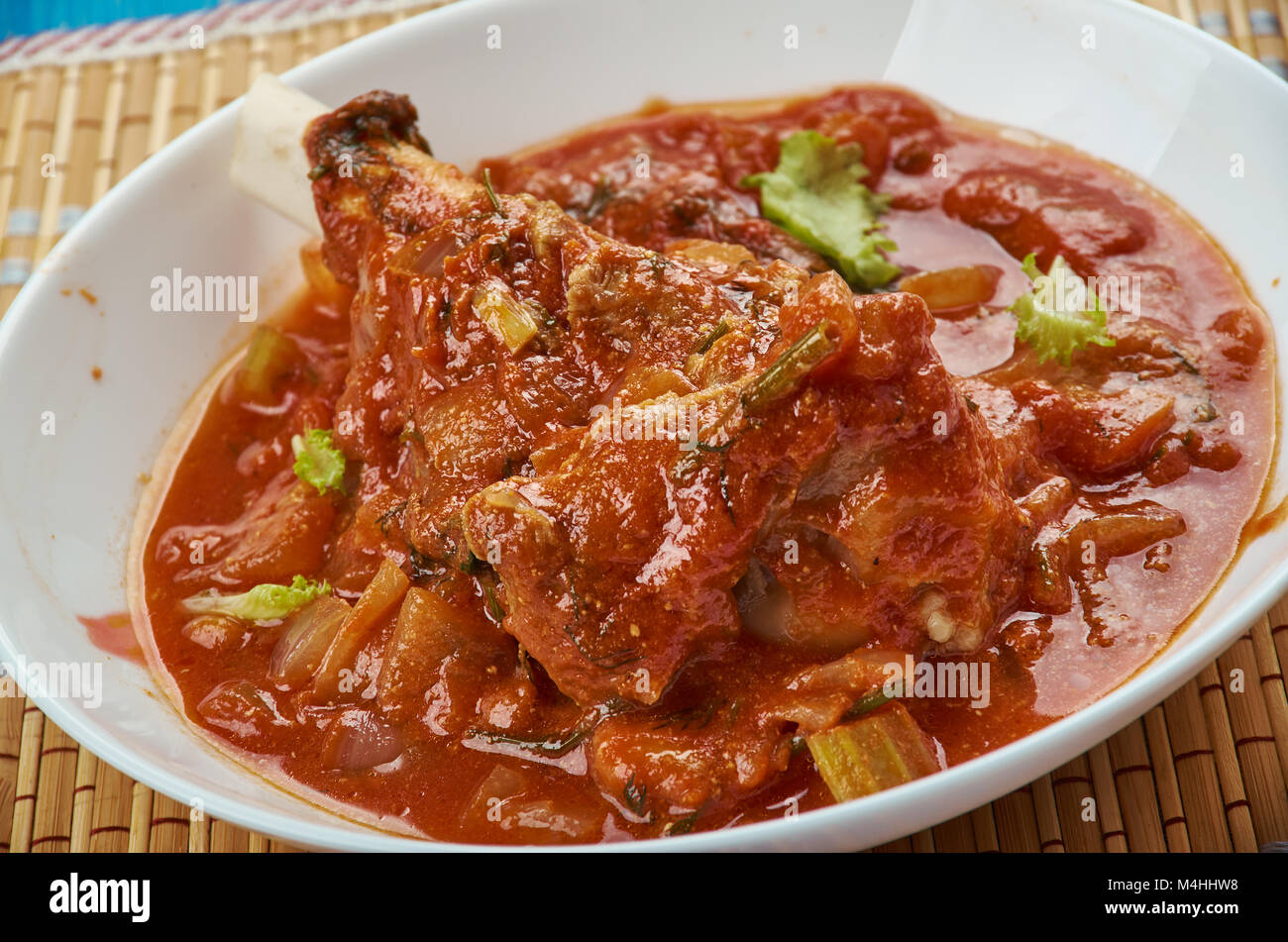 Raan Gosht -Punjab Roasted Mutton Curry, close up Stock Photo - Alamy