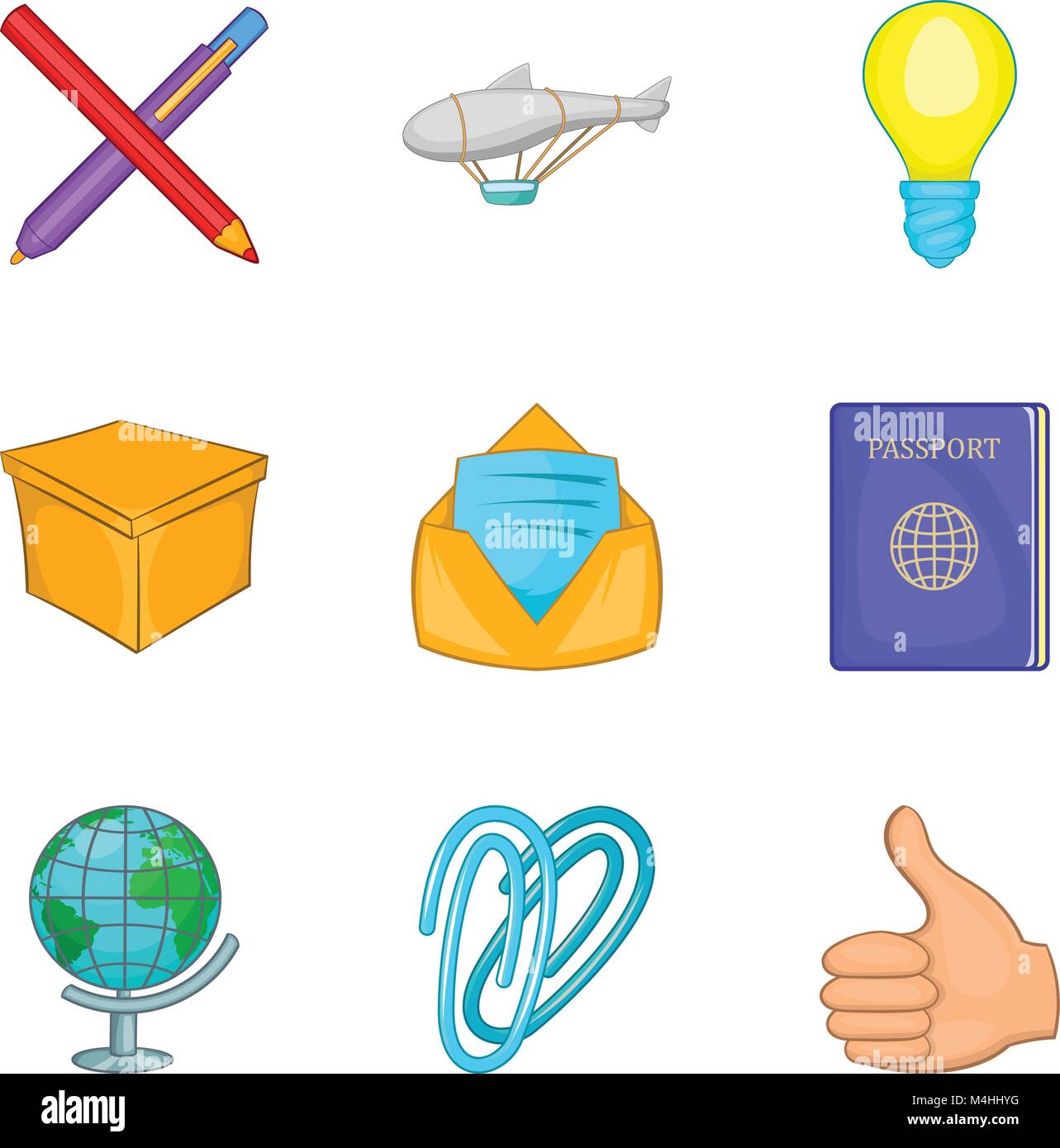 Direct mail icons set, cartoon style Stock Vector Image & Art - Alamy