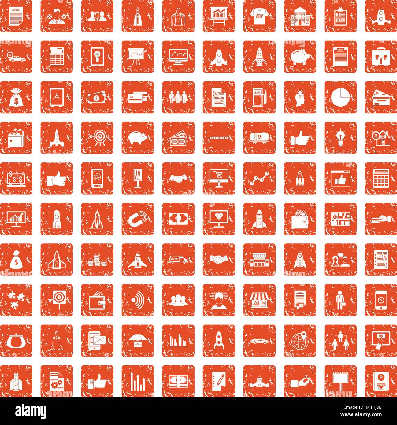 100 business startup icons set hi-res stock photography and images - Alamy