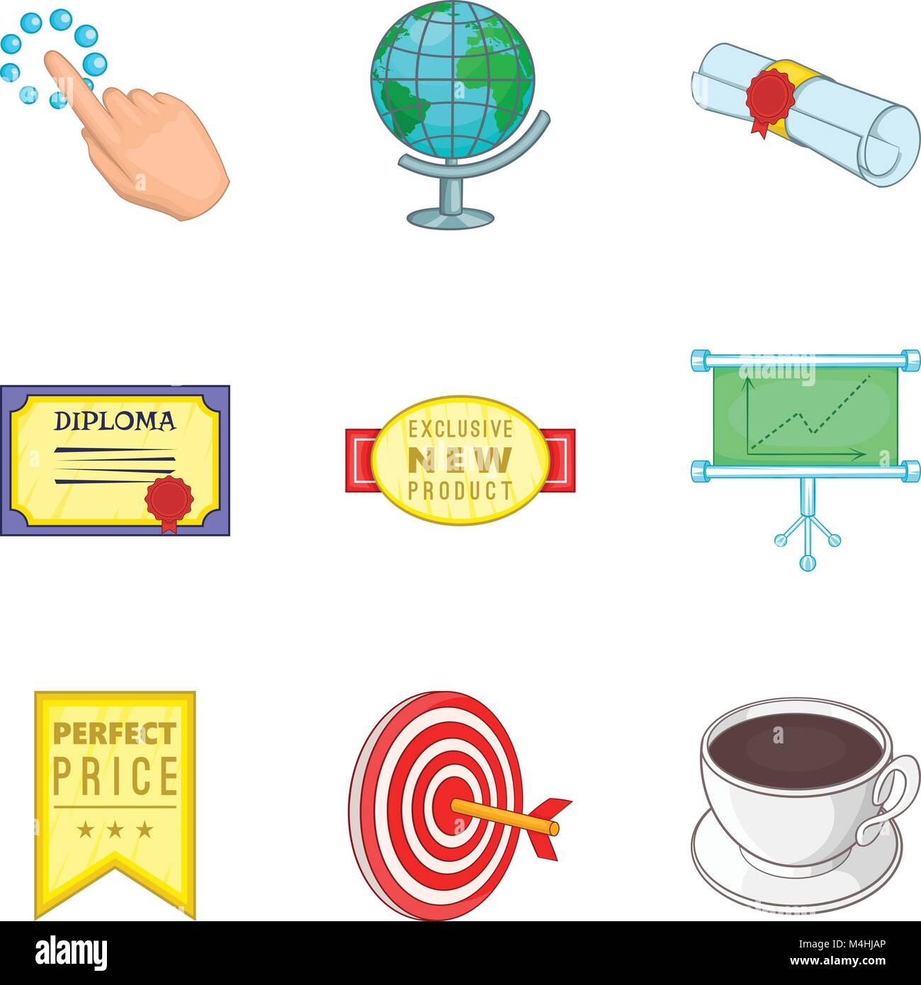 Statement icons set, cartoon style Stock Vector Image & Art - Alamy
