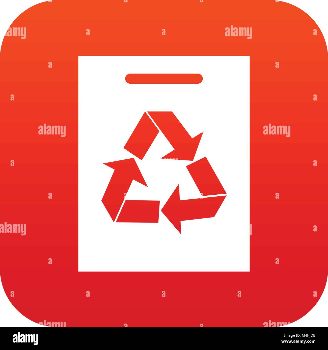 Recycling icon digital red Stock Vector Image & Art - Alamy