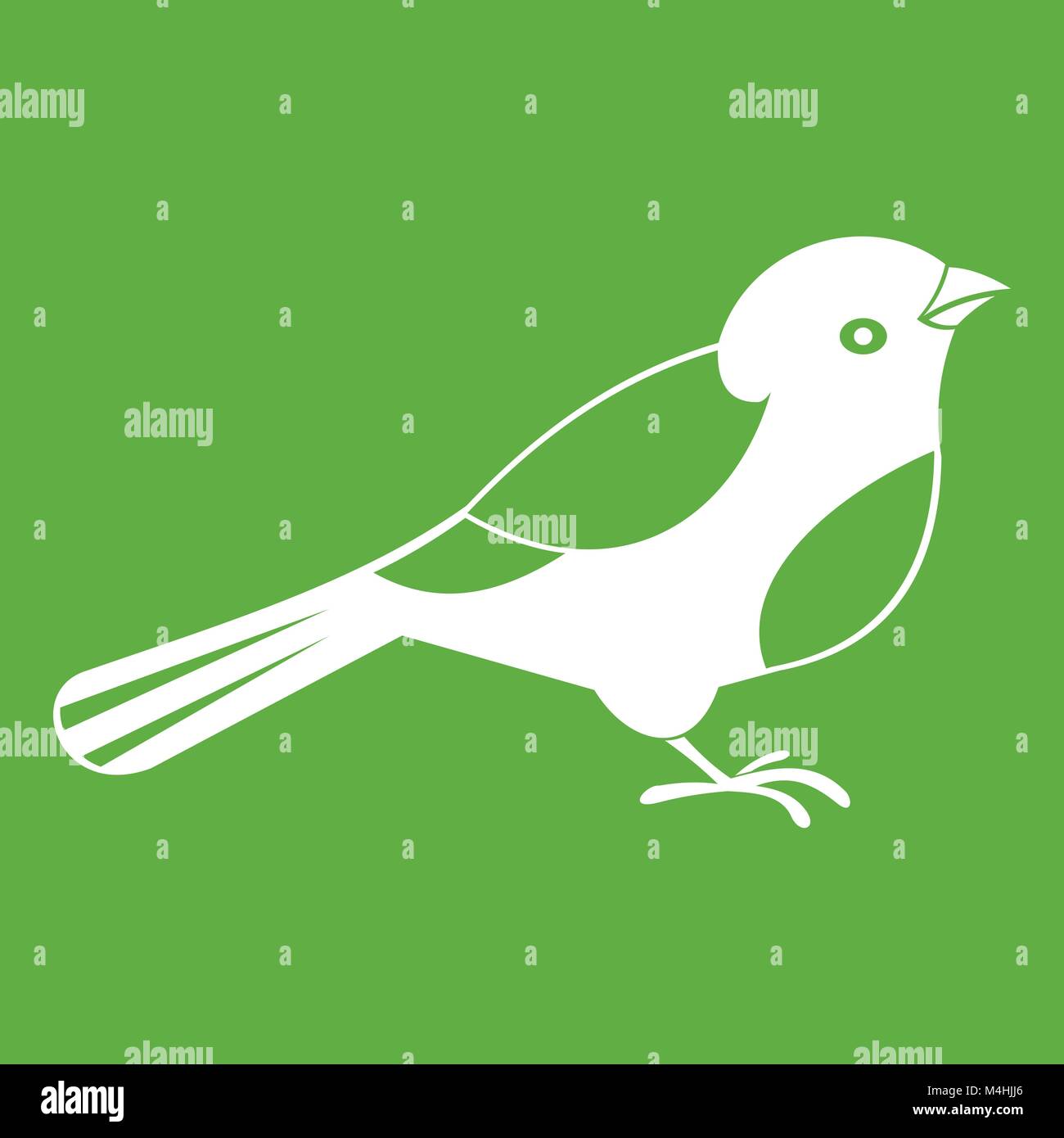 Bird icon green Stock Vector Image & Art - Alamy