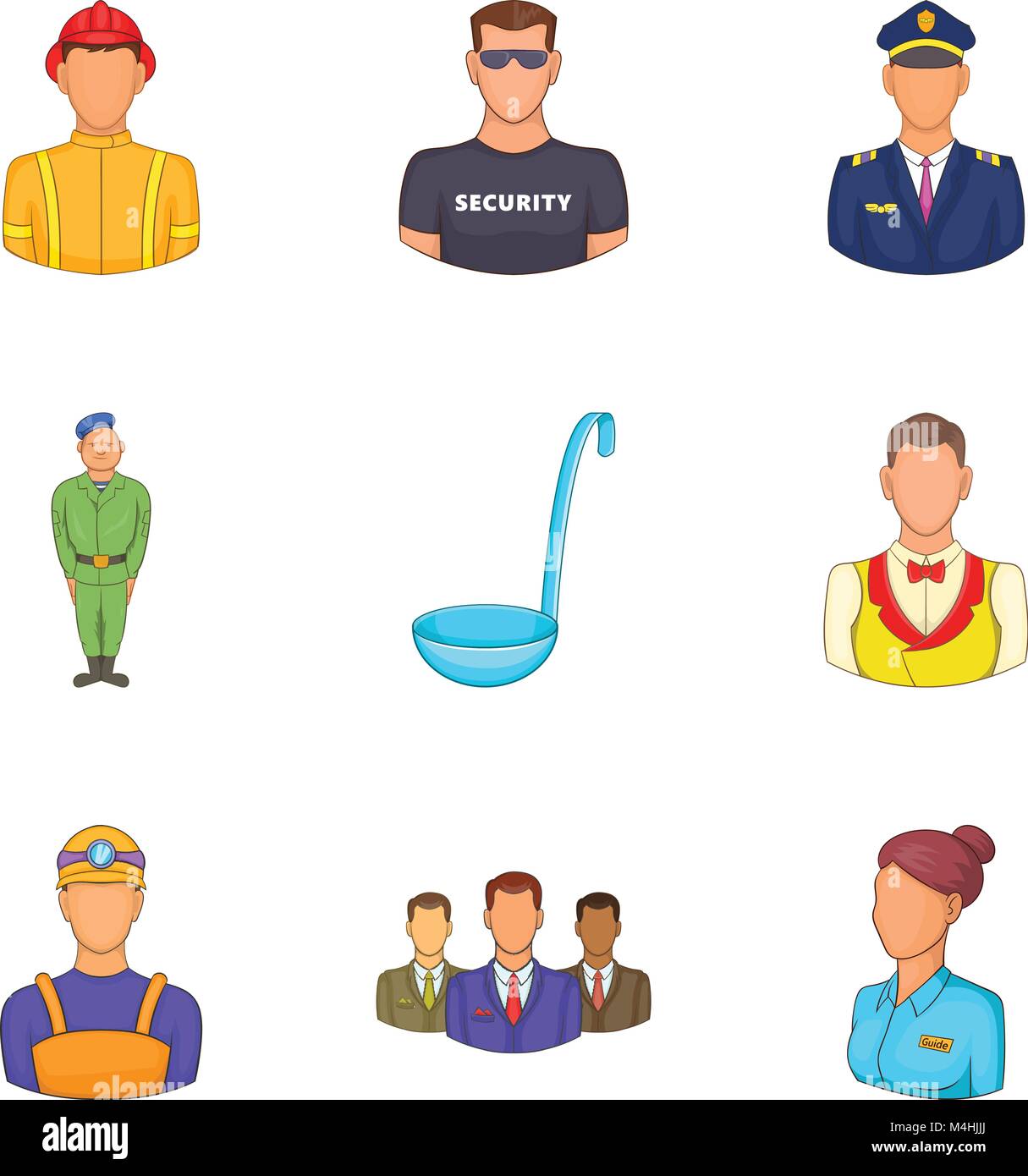 Master icons set, cartoon style Stock Vector Image & Art - Alamy
