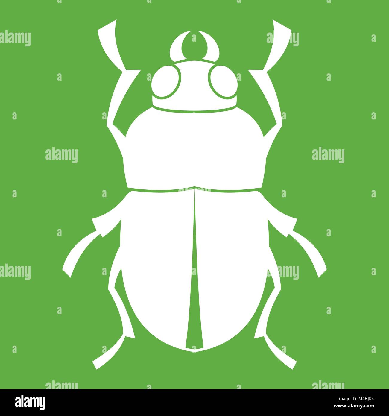 Bug icon green Stock Vector Image & Art - Alamy