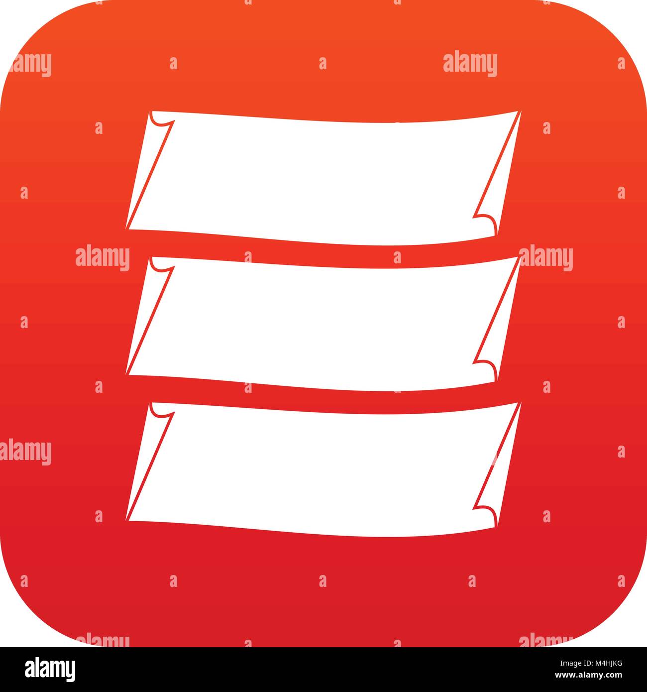 Three banners icon digital red Stock Vector Image & Art - Alamy