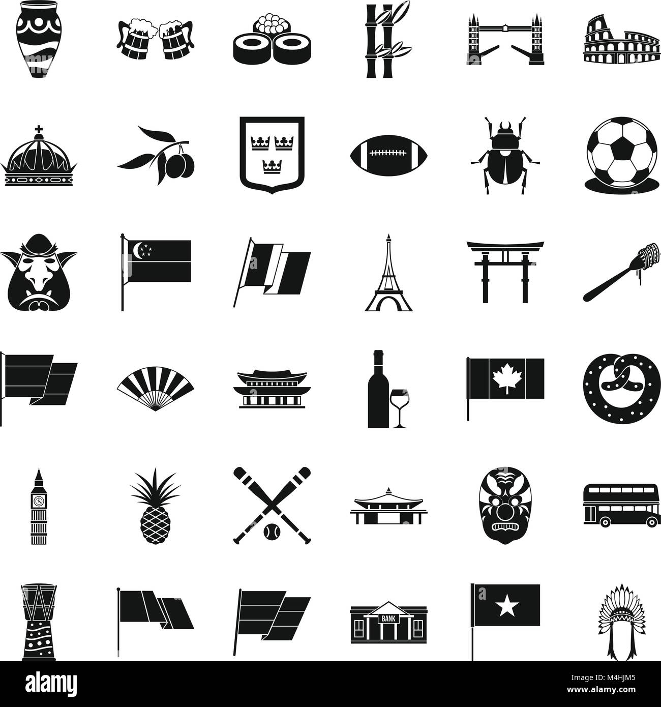 Republican icons set, simple style Stock Vector Image & Art - Alamy