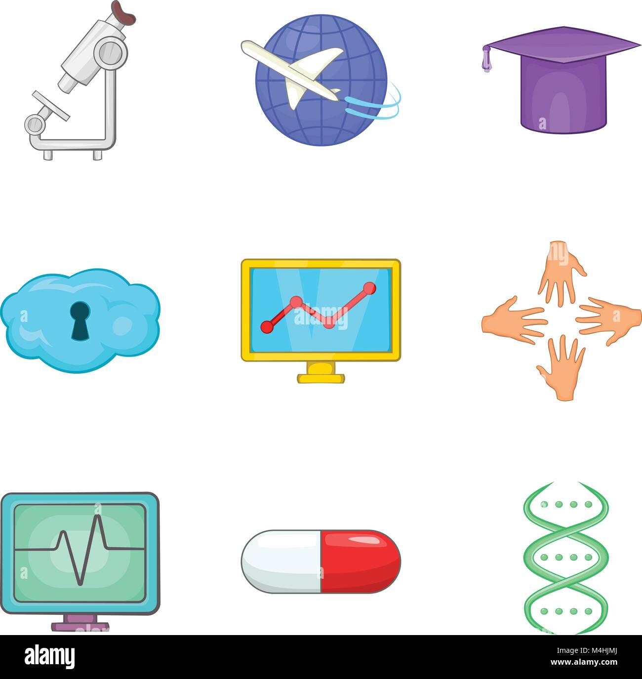 Process icons set, cartoon style Stock Vector Image & Art - Alamy