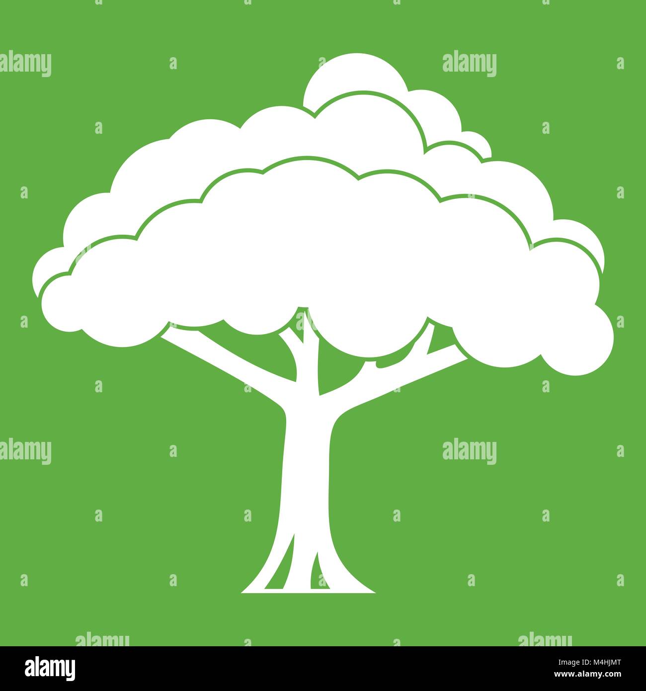 Tree icon green Stock Vector Image & Art - Alamy