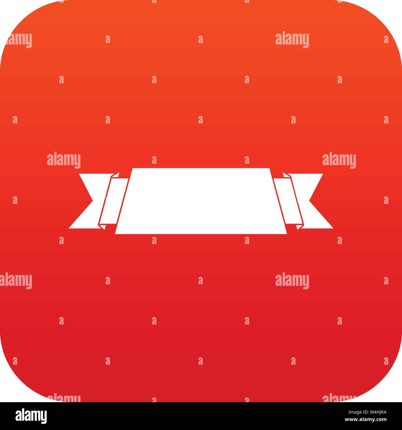 Ribbon banner icon digital red Stock Vector Image & Art - Alamy