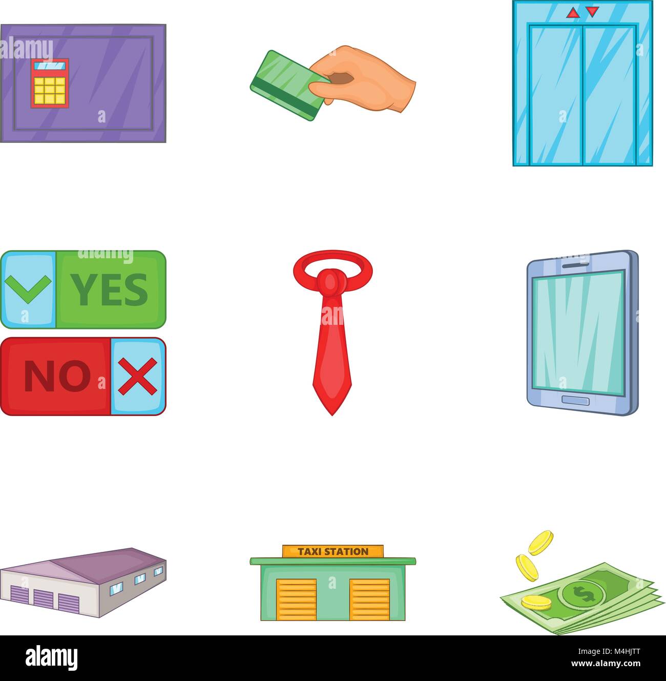 New plan icons set, cartoon style Stock Vector Image & Art - Alamy