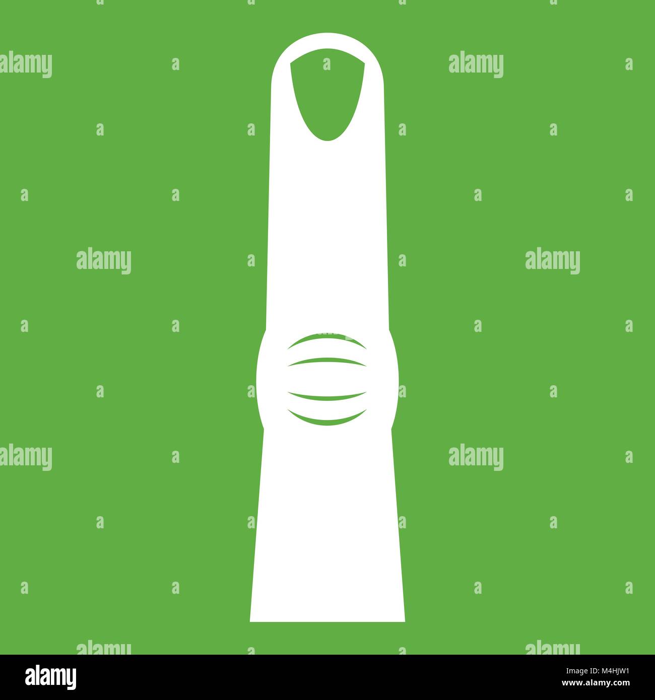 Finger icon green Stock Vector Image & Art - Alamy