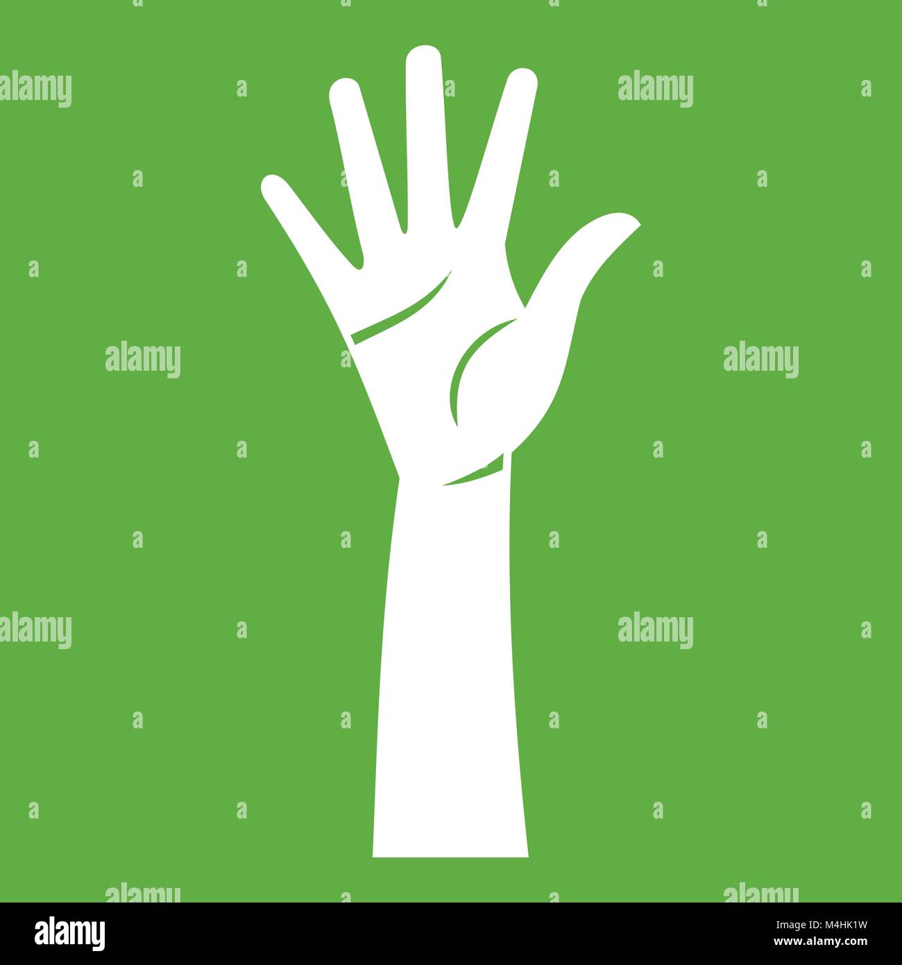 Hand icon green Stock Vector Image & Art - Alamy