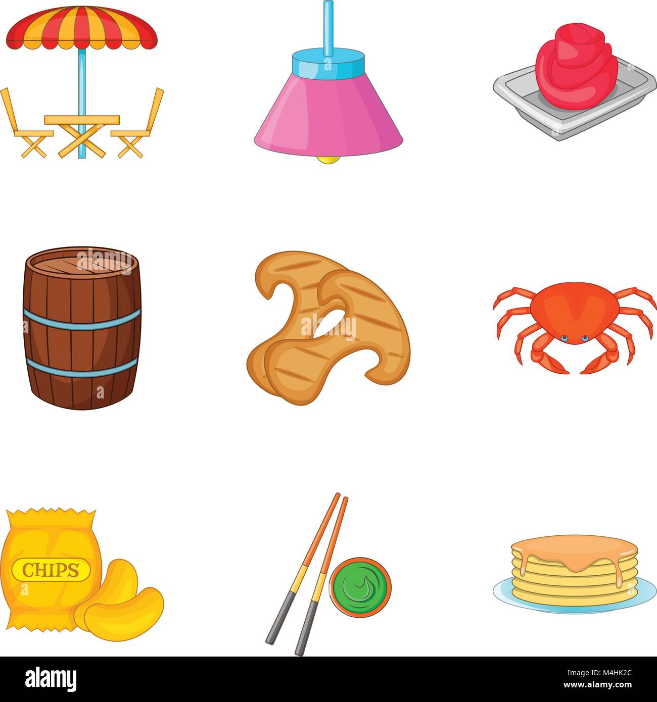 Pub icons set, cartoon style Stock Vector Image & Art - Alamy