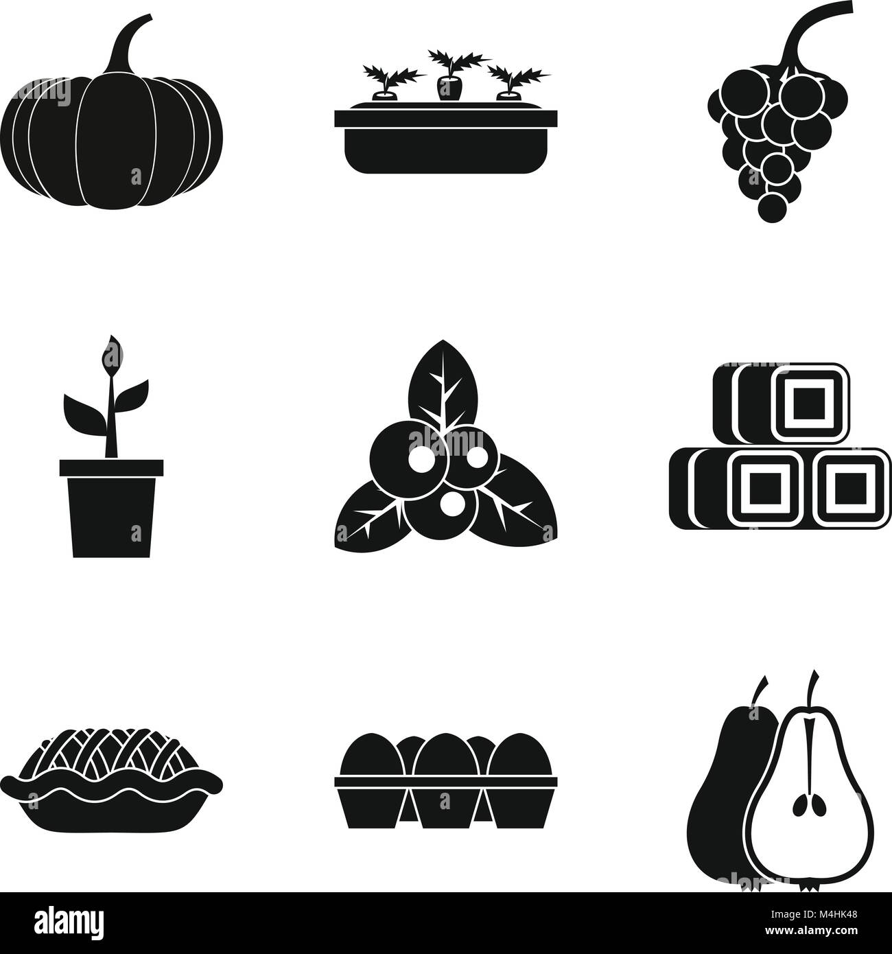 Yield icons set, simple style Stock Vector Image & Art - Alamy