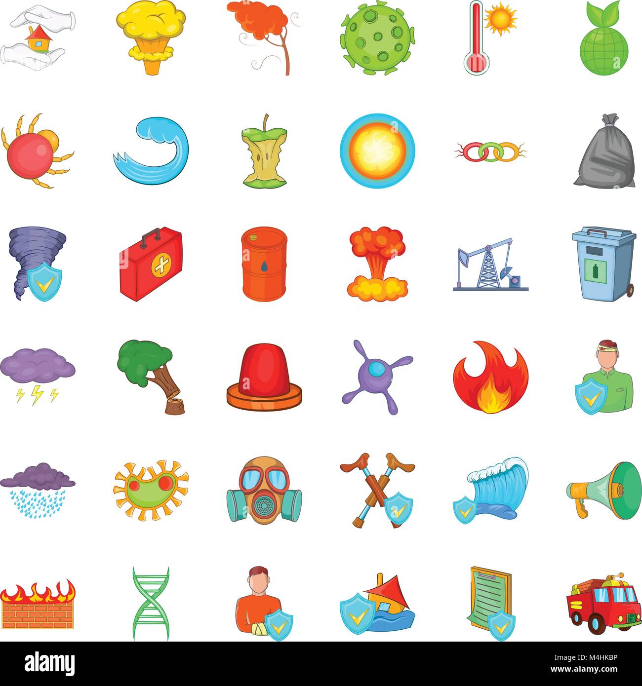 Backwoods icons set, cartoon style Stock Vector Image & Art - Alamy
