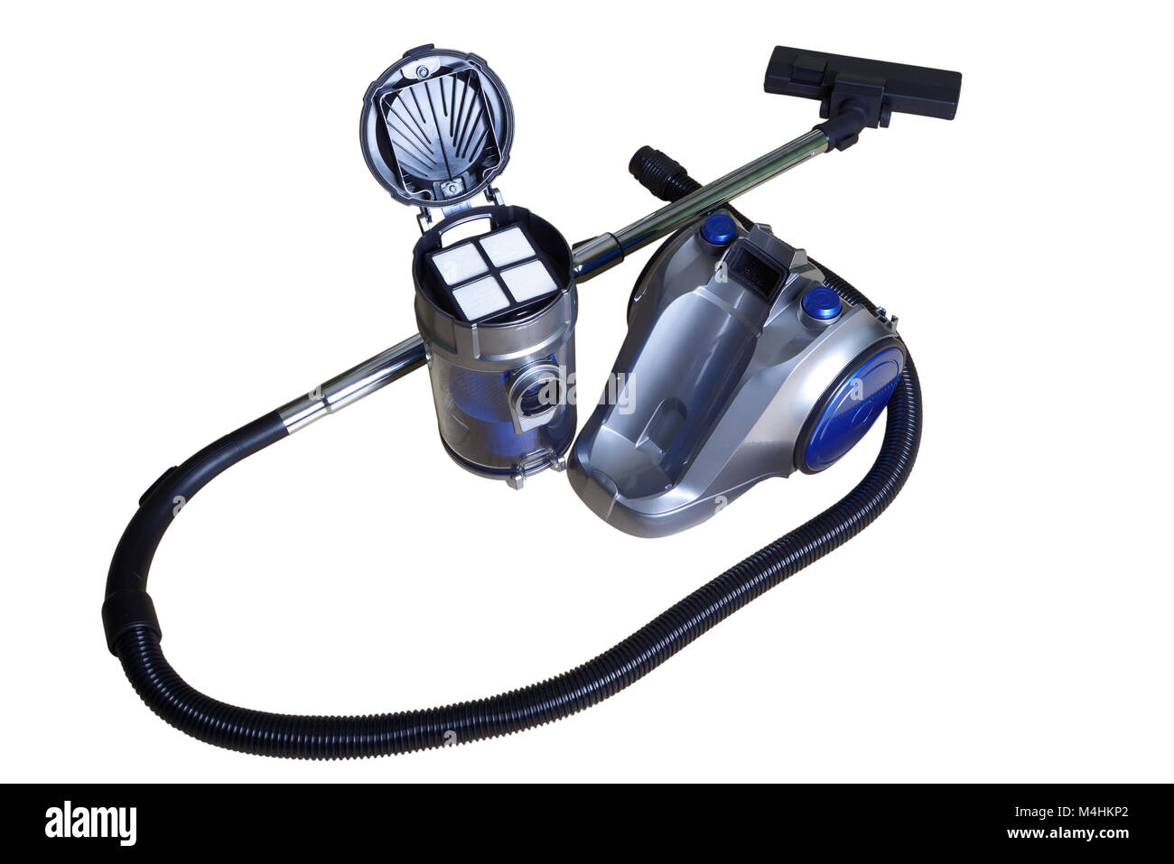 Vacuum cleaner with removed dust container and filter on the light ...