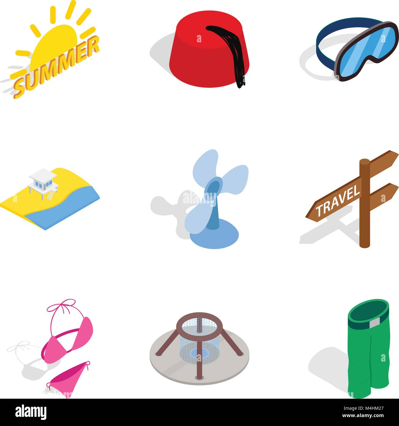 Rest period icons set, isometric style Stock Vector Image & Art - Alamy