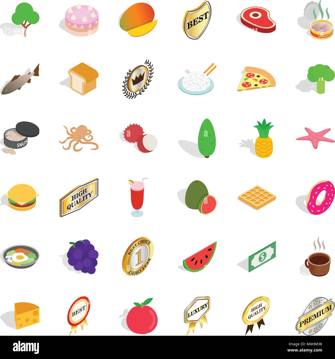 Eco ration icons set, isometric style Stock Vector Image & Art - Alamy