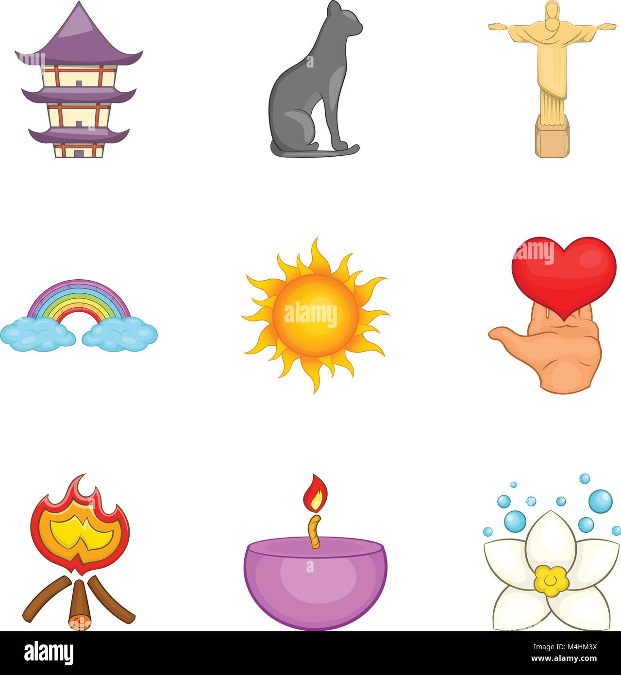Getaway icons set, cartoon style Stock Vector Image & Art - Alamy