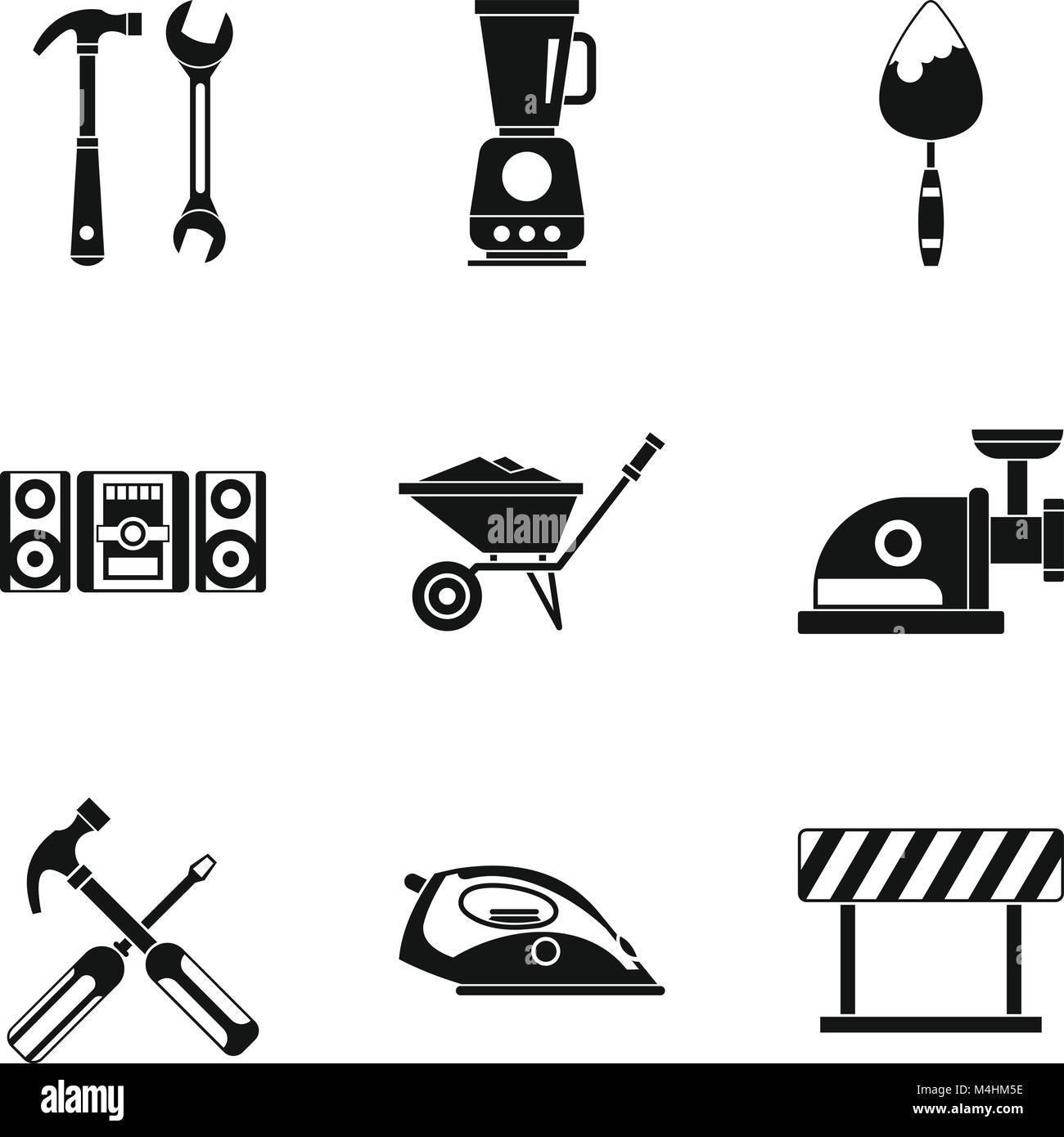 Modernization icons set, simple style Stock Vector Image & Art - Alamy