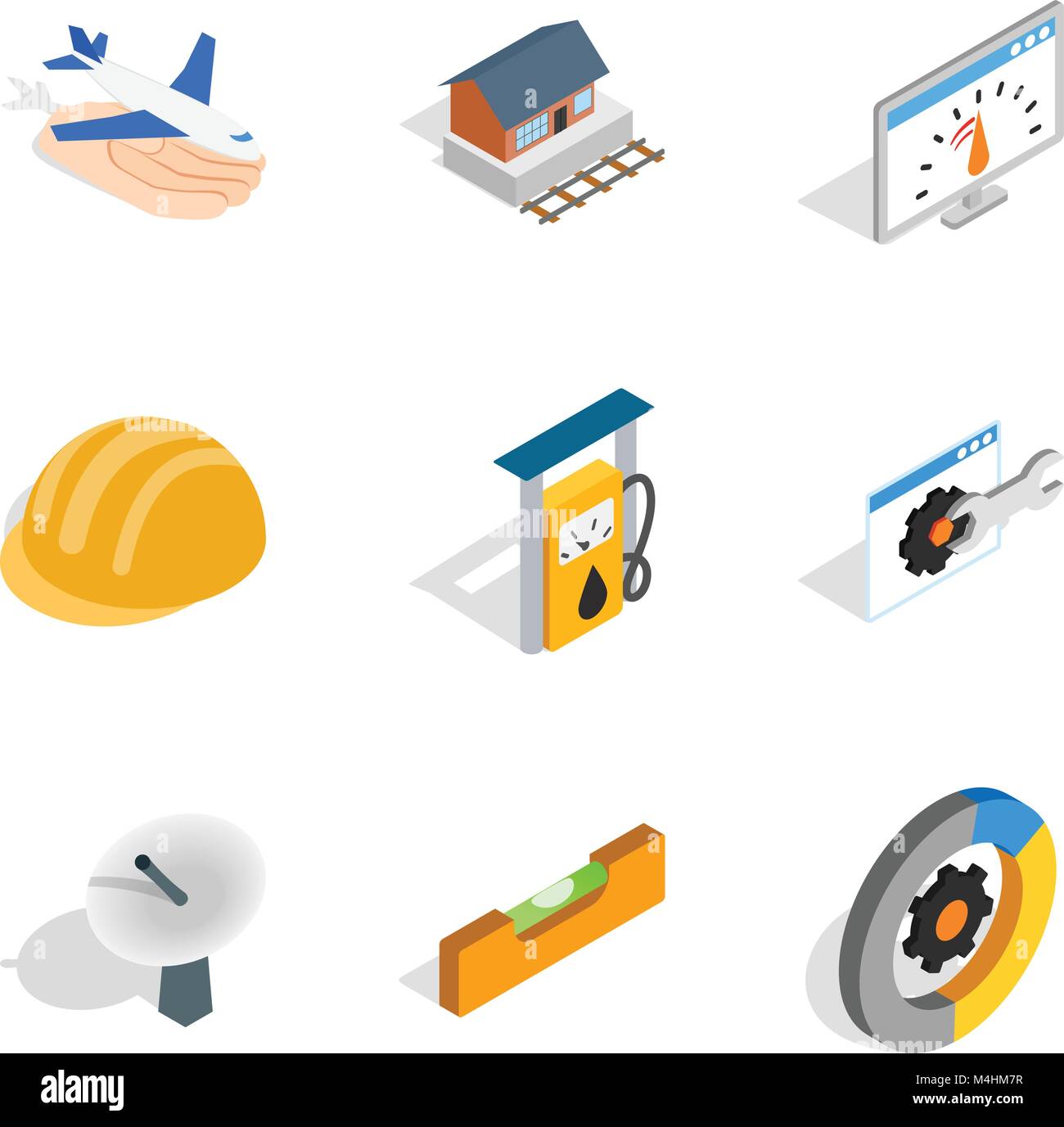 Restore icons set, isometric style Stock Vector Image & Art - Alamy